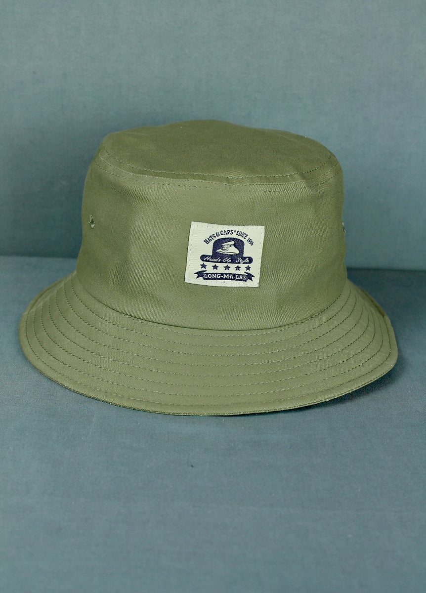 Plain Bucket Hat - Olive – Wildflower Clothing NZ