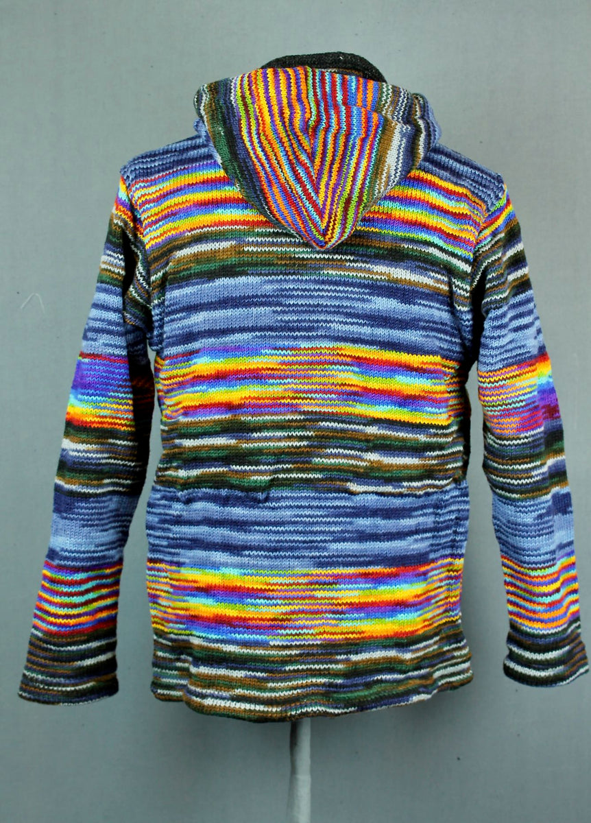 Rainbow Wool Jacket – Wildflower Clothing NZ